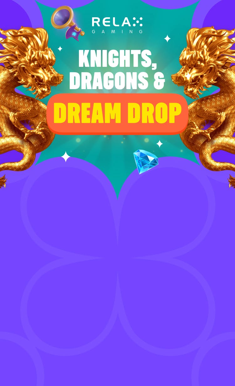 Groovy Knights & Bonsai Dragon Blitz – Dream Drop Slots by Relax Gaming